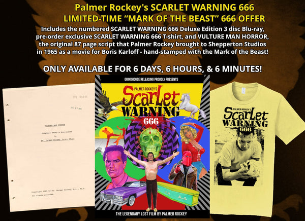Palmer Rockey's SCARLET WARNING 666 Deluxe 3 Disc Blu-ray : LIMITED-TI ...